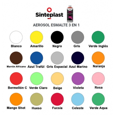 Aerosol Esmalte 3 En 1 Sinteplast 440cc Colores Mm - Brillante - Verde ...